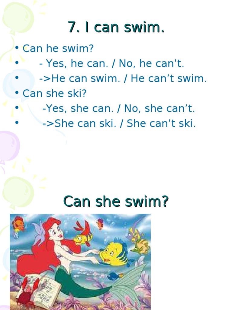 I Can Swim | PDF