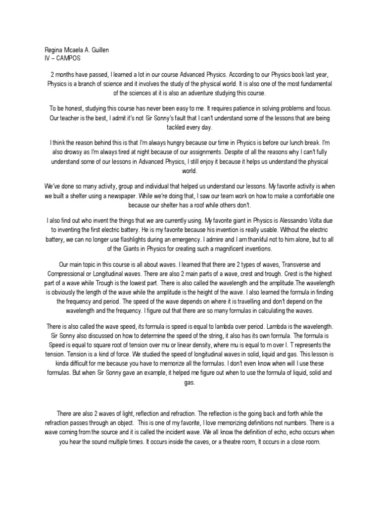 reflection in physics 1 | Reflection (Physics) | Waves