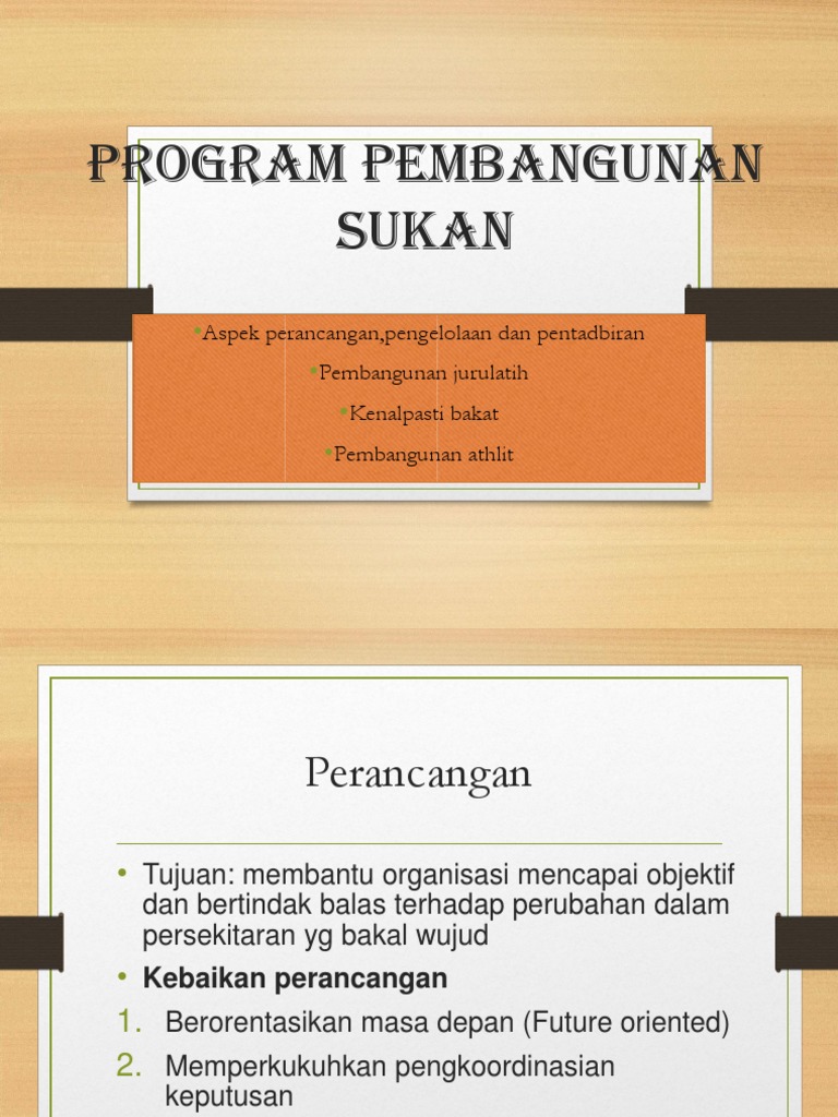 Kumpulan 1 Program Pembangunan Sukan (NEW) | PDF