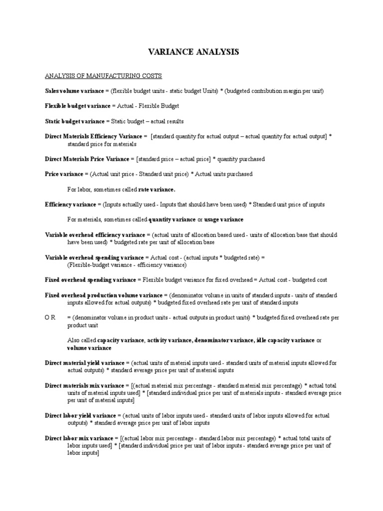 Variance Formulas | PDF | Descriptive Statistics | Teaching Mathematics