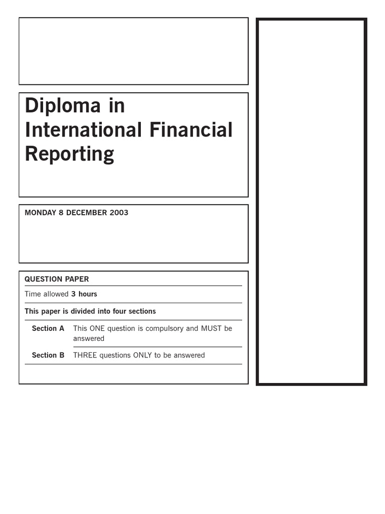 Dipifr 2003 Dec Q | PDF | International Financial Reporting Standards ...
