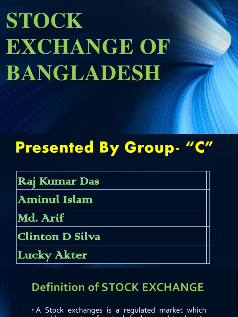 Stock Exchange of Bangladesh | Stock Exchange | Stocks