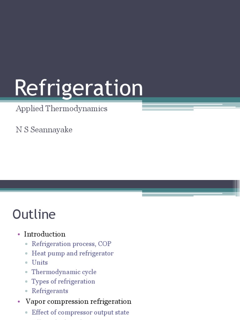 Refrigeration Basics Pdf Refrigeration Gas Compressor