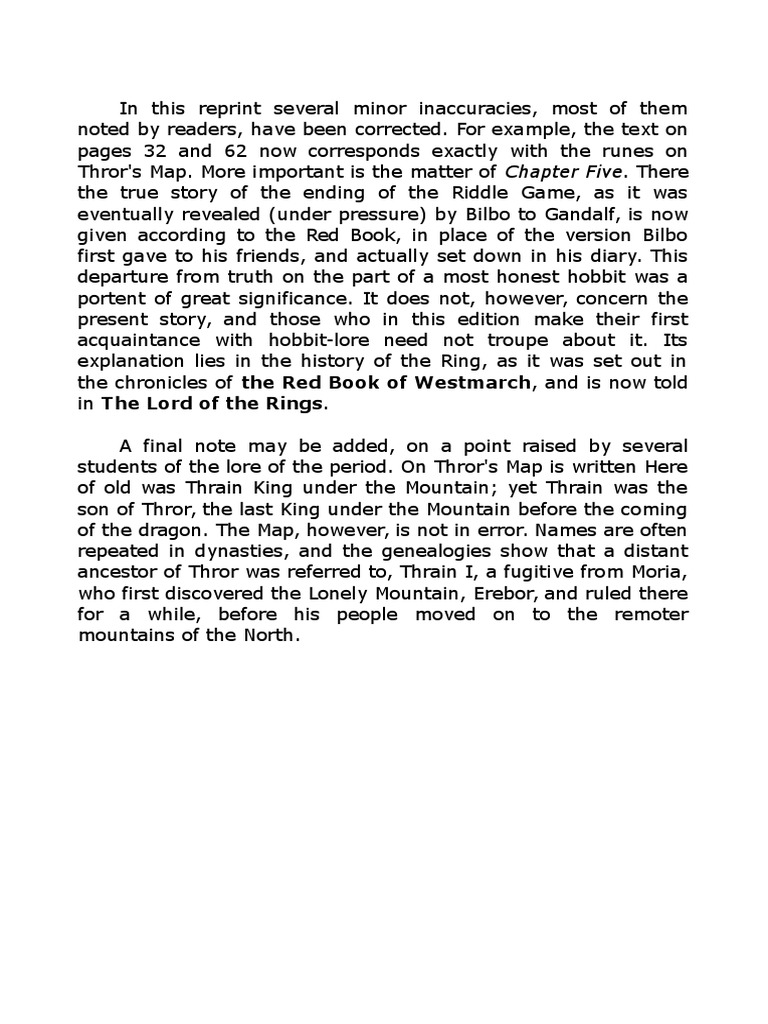 J.R.R. Tolkien - The Hobbit | PDF