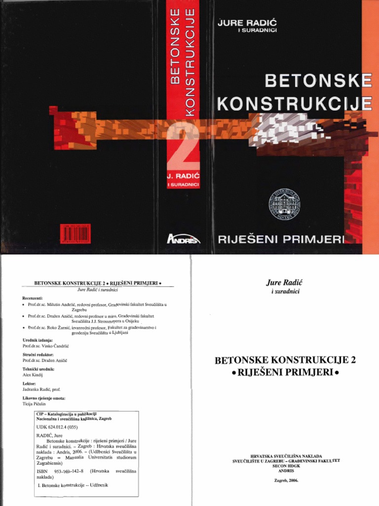 Betonske Konstrukcije 2 - Riješeni Primjeri, Jure Radić | PDF