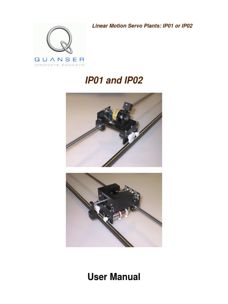 Quanser - IP01 and IP02 User Manual | PDF | Digital To Analog Converter ...