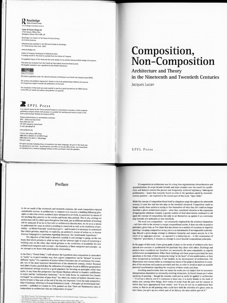 Composition - (Non) Composition: Architecture and Theory in The ...