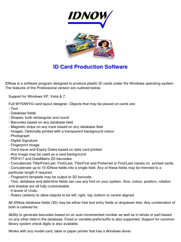 IDNow | PDF | Page Layout | Databases