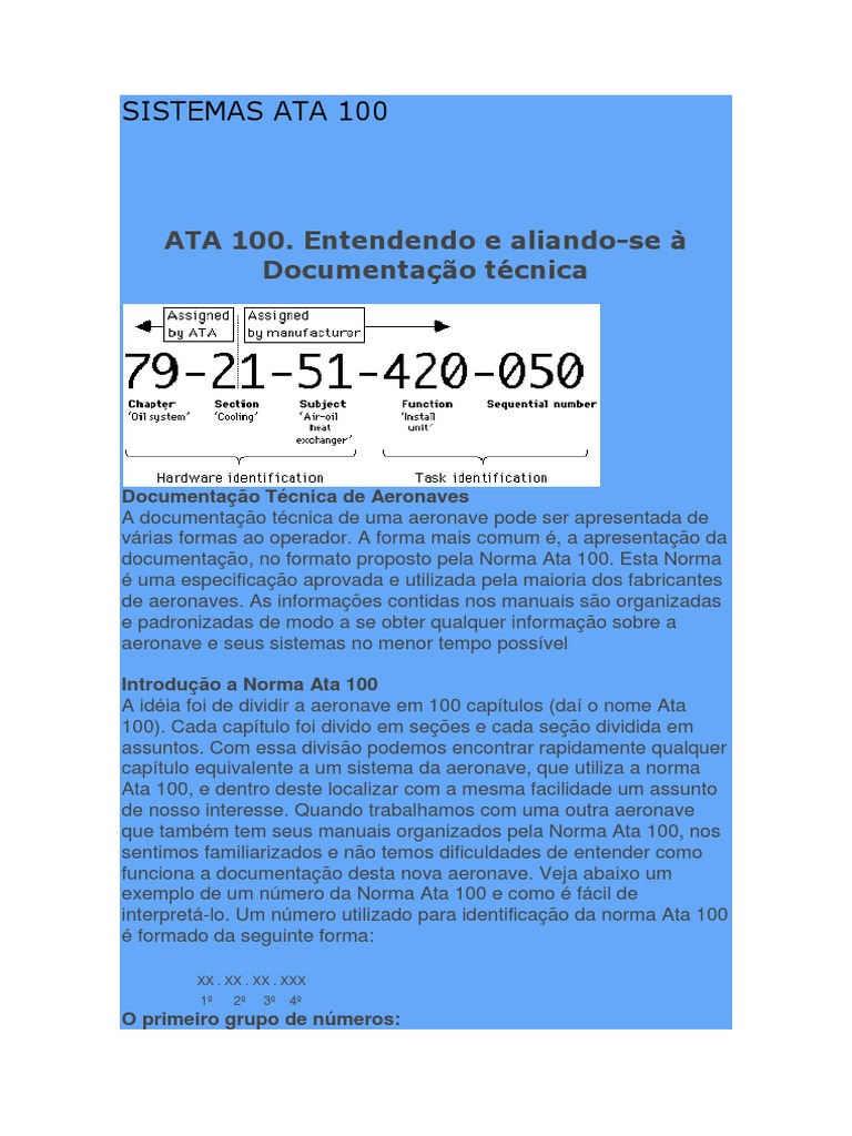 Sistemas Ata 100 | PDF | Aeronave | Indústrias
