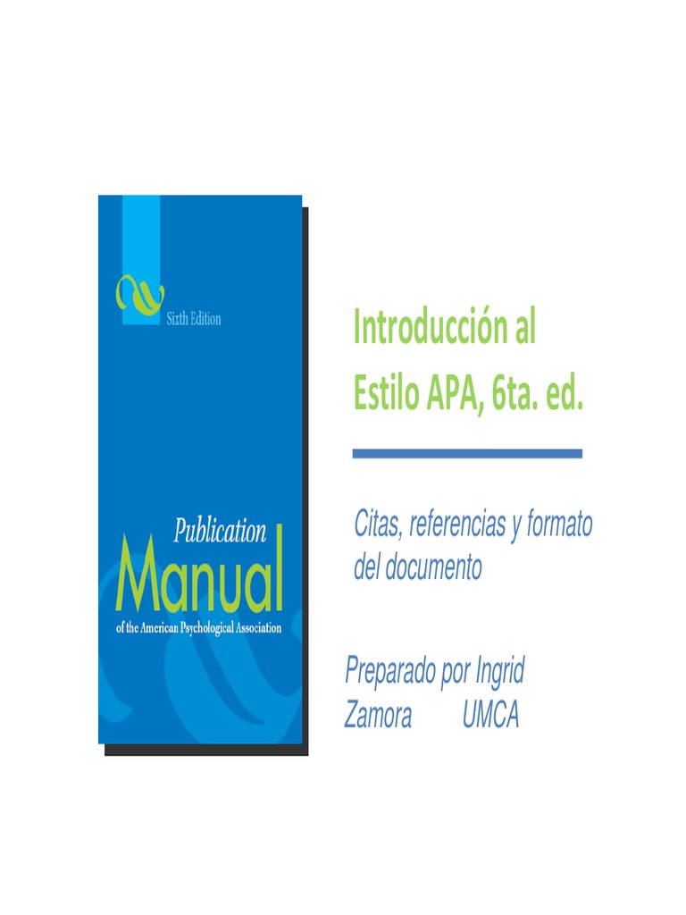 Manual APA | PDF