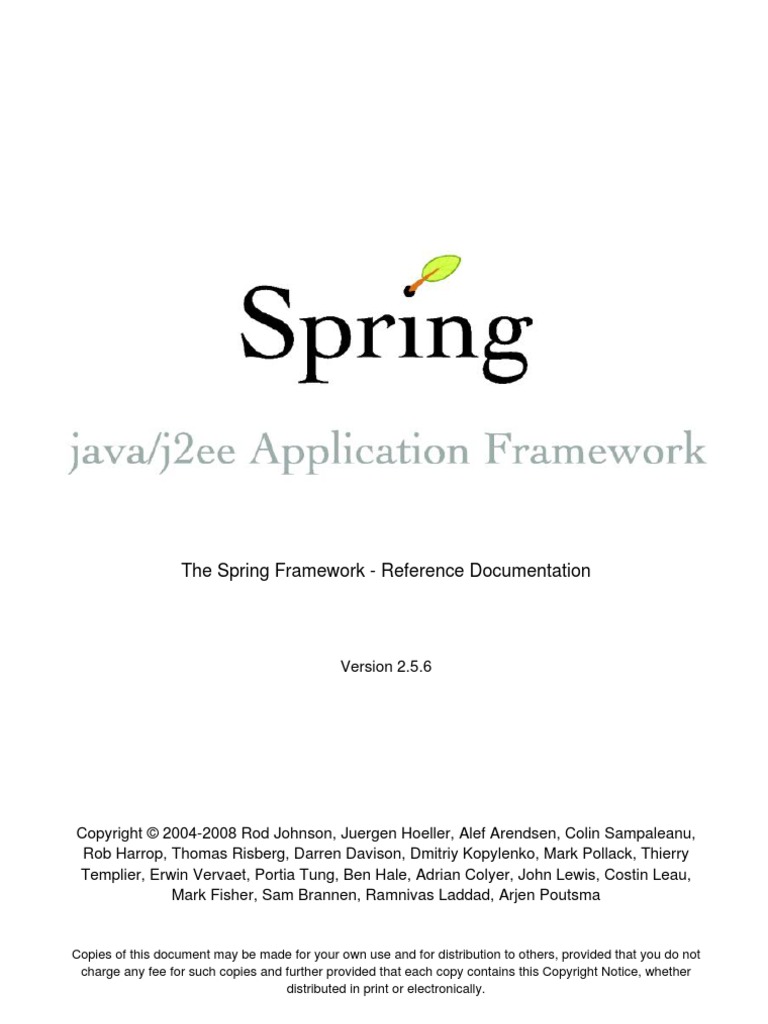 The Spring Framework - Reference Documentation | PDF