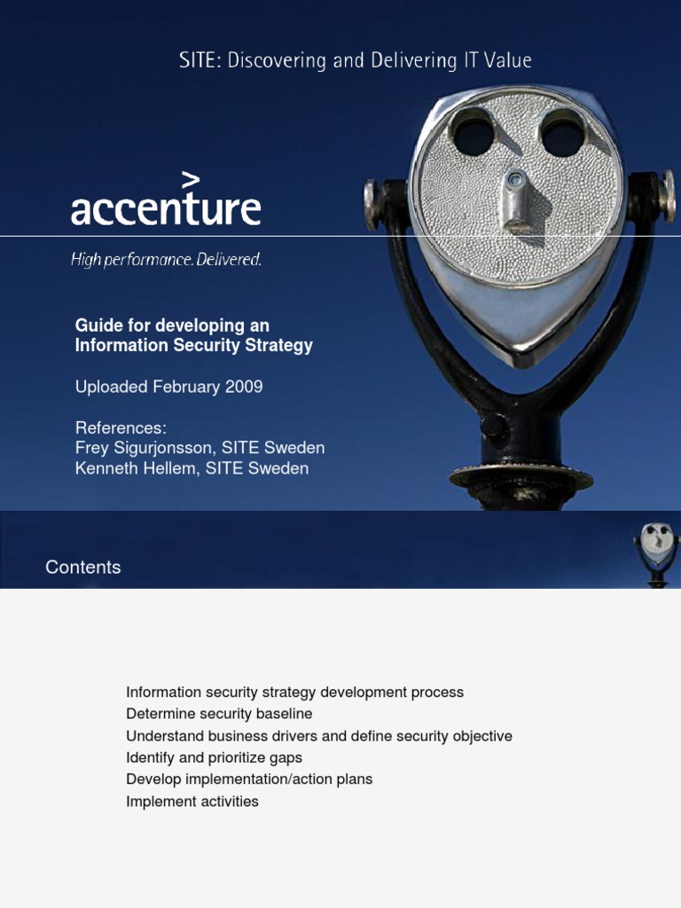 Information Security Strategy - Guide | PDF | Information Security ...