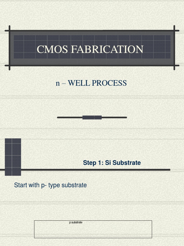 Cmos Fabrication: N - Well Process | PDF | Cmos | Wafer (Electronics)