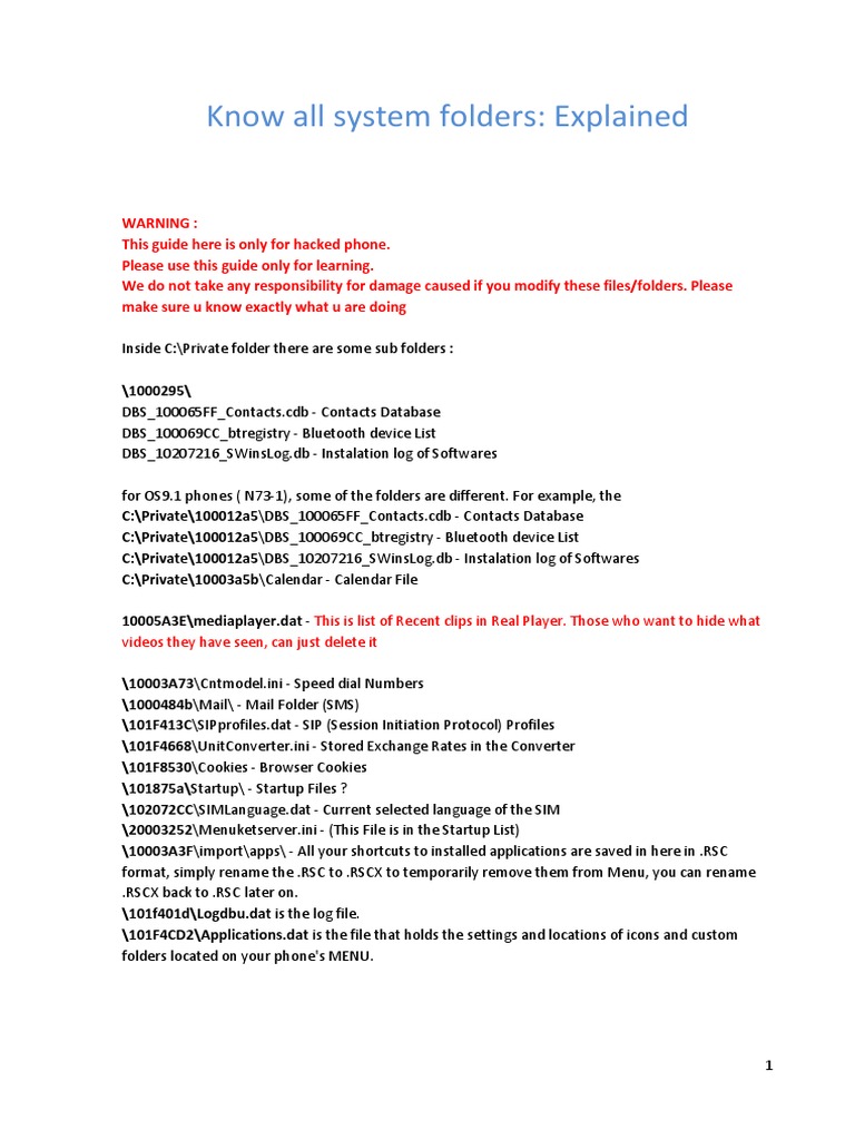 Exploring System Folders | PDF | Http Cookie | Computer File