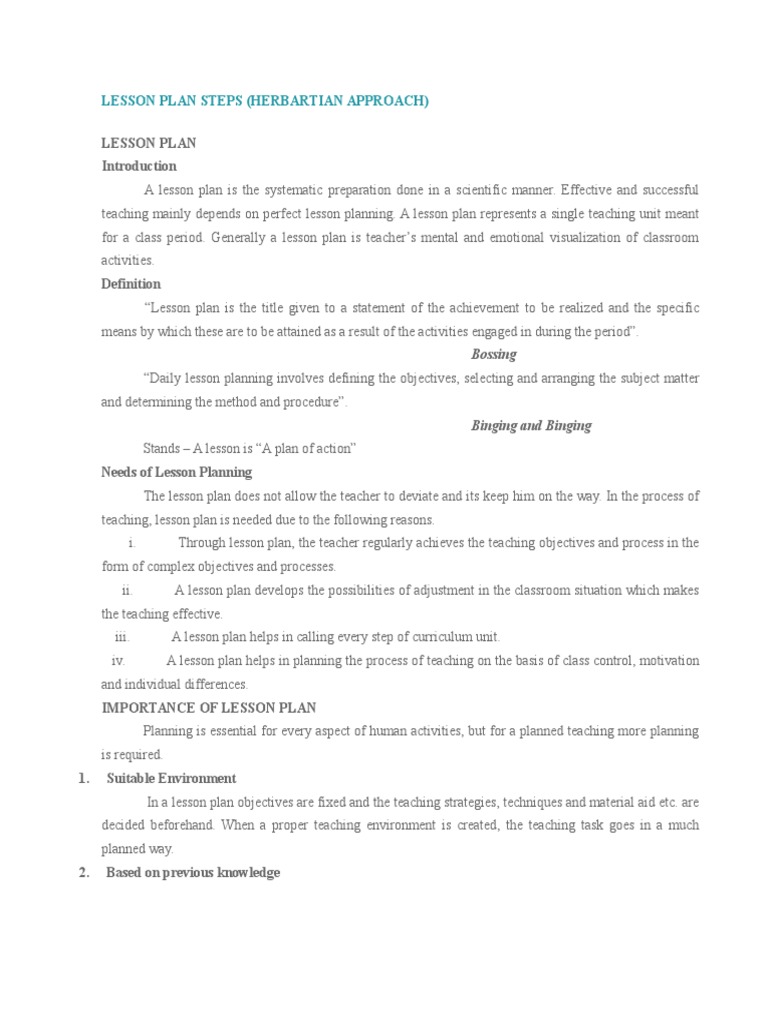 Lesson Plan Steps | PDF | Lesson Plan | Value (Ethics)