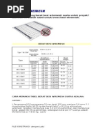 Tabel Berat dan Ukuran Besi Siku | PDF