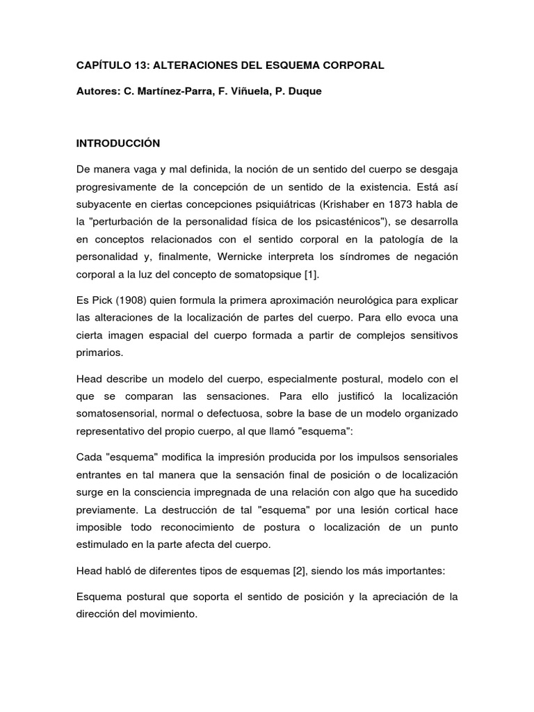 13 Esquema Corporal | PDF