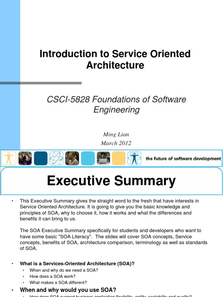 Soa | PDF | Service Oriented Architecture | Component Based Software Engineering