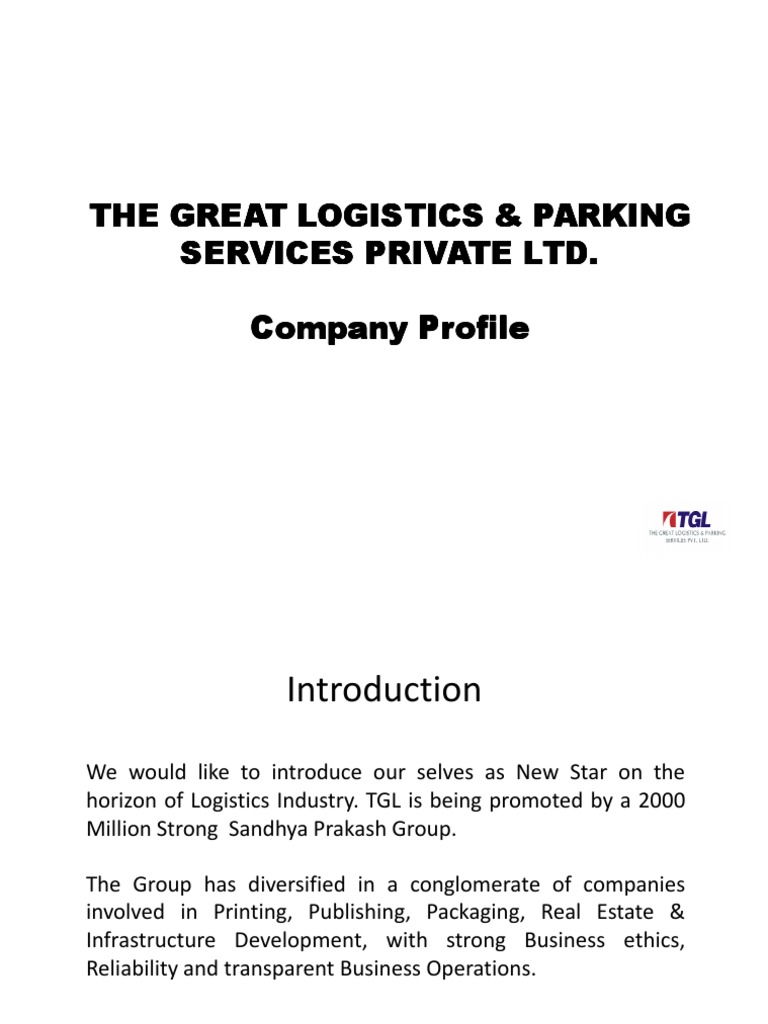 Presentaion About TGL-2 | PDF | Cargo | Logistics