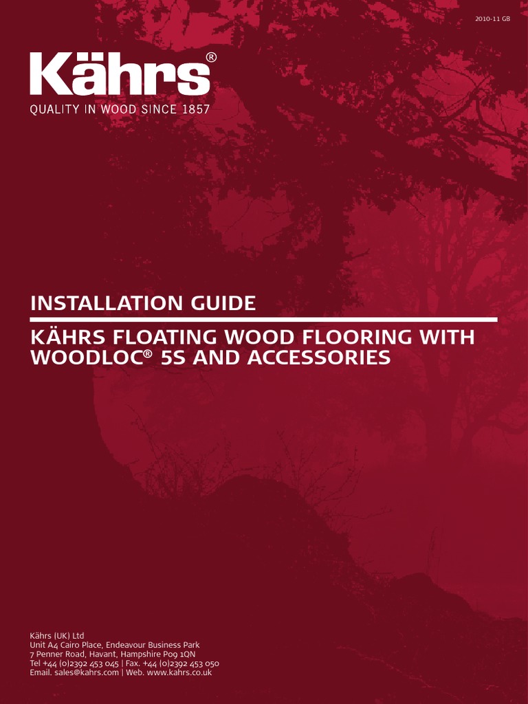 Kahrs Installation Woodloc5S Floating GB | PDF