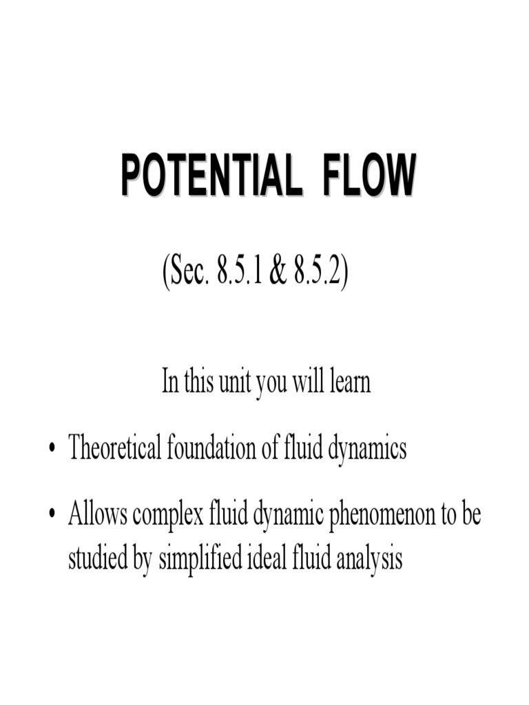 Potential Flow | PDF | Fluid Dynamics | Vortices