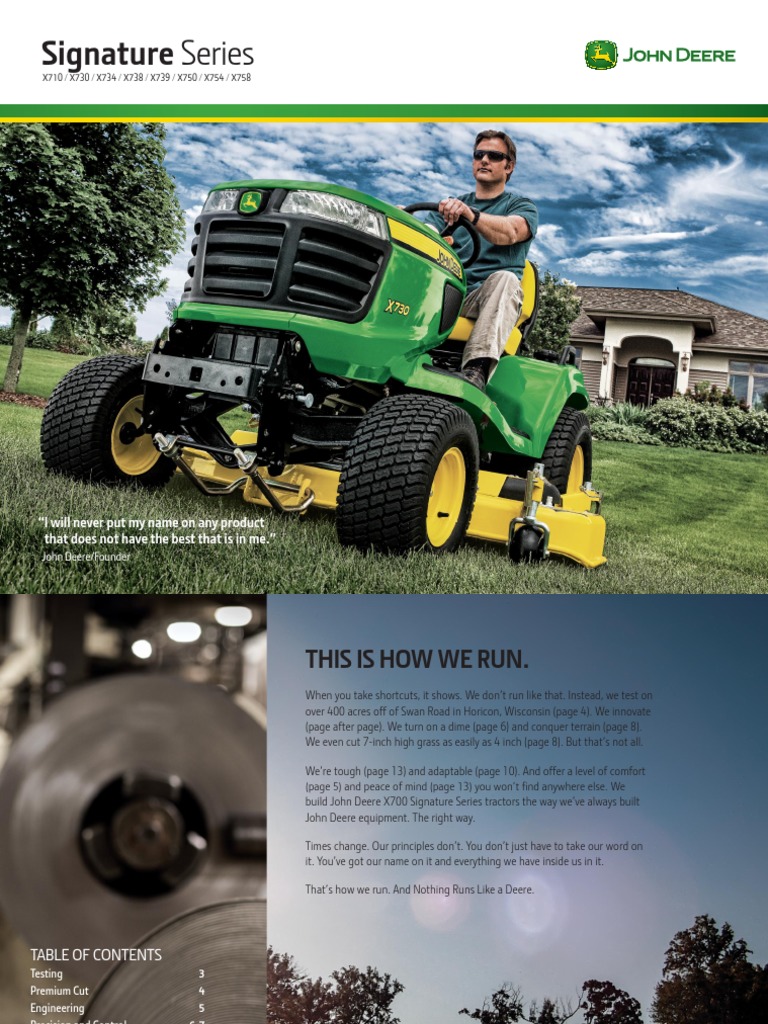 John Deere 700 Series Brochure | PDF | Fuel Injection | Steering