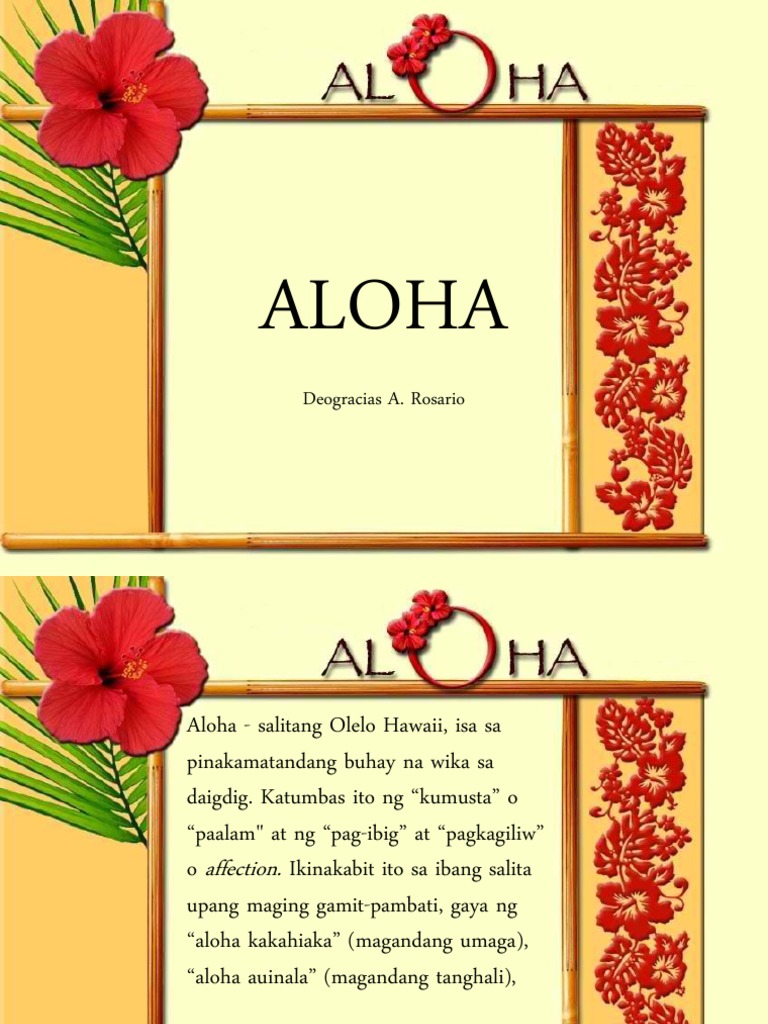 Aloha | PDF