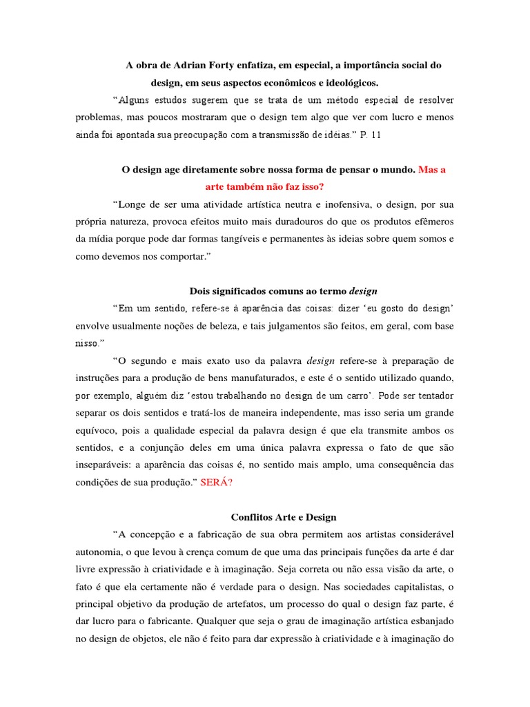 Adrian Forty - Objetos de Desejo | PDF | Esboço | Sociologia