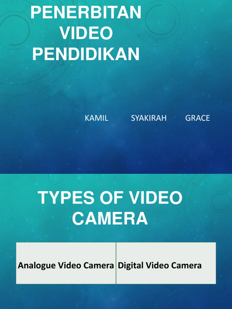 Video Camera Movement VS | PDF | Videotape | Camera