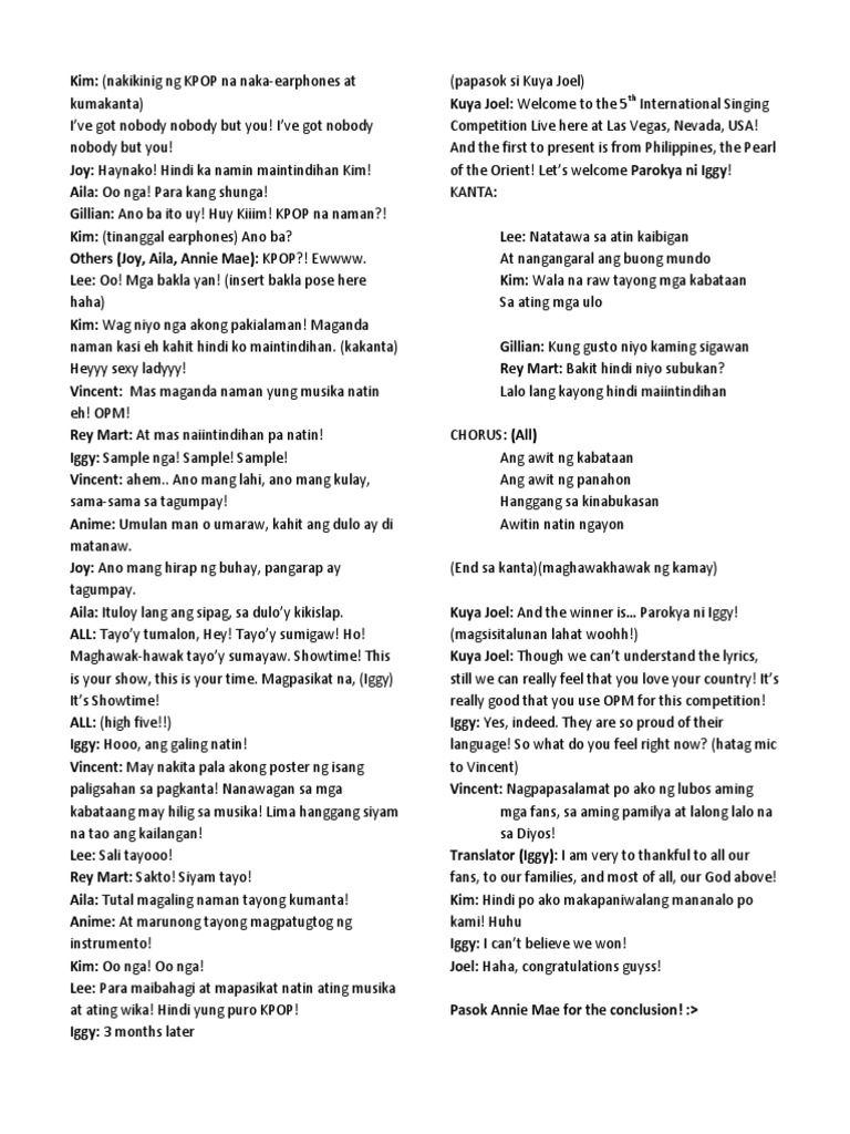 Filipino Play | PDF