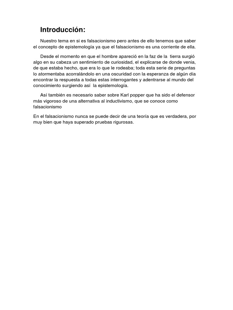Monografia de Falsacionismo | PDF | Karl Popper | Science