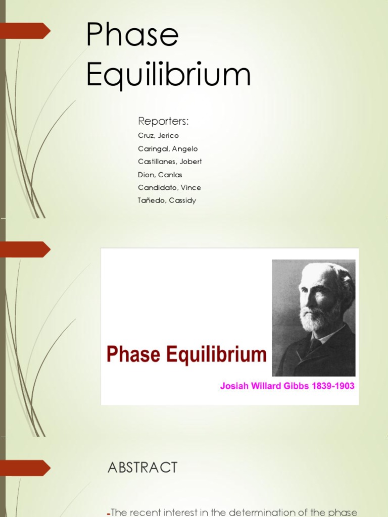 Group1 Report Phase Equilibrium | PDF | Phase (Matter) | Phase Rule