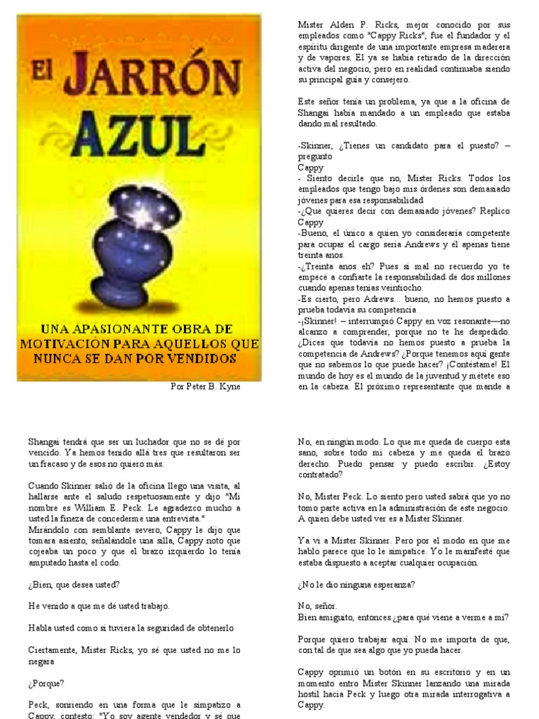 El Jarrón Azul | PDF | Ocio | Business