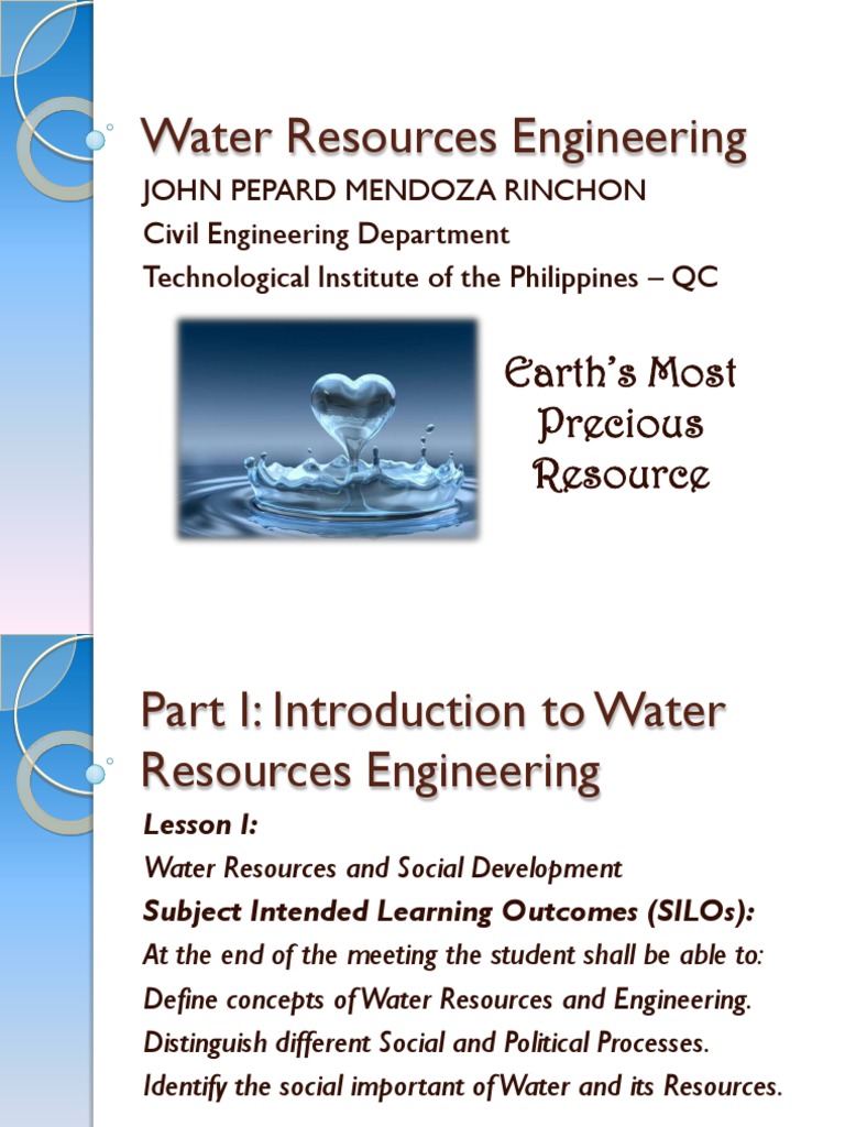 CE 003 Water Resources Engineering | PDF | Earth Sciences | Hydrology