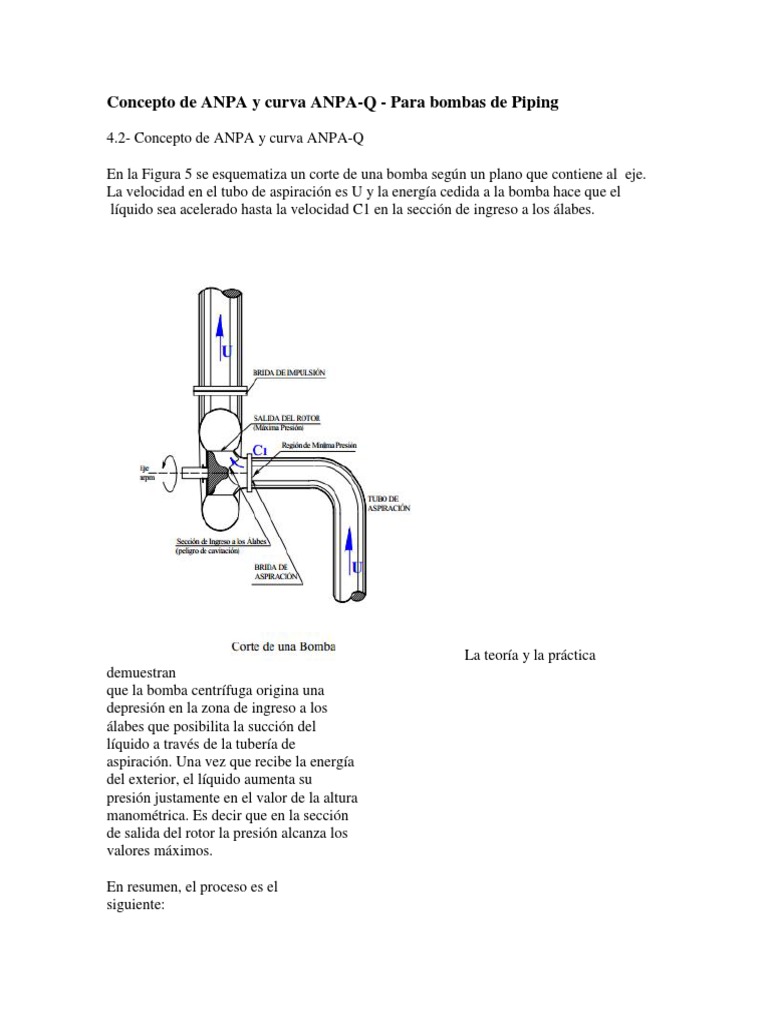 Concepto y curva ANPA-Q en bombas | PDF | Bomba | Presión