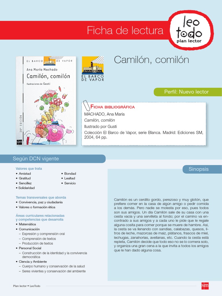 Guia de Trabajo Camilon - Comilon | PDF | Alimentos