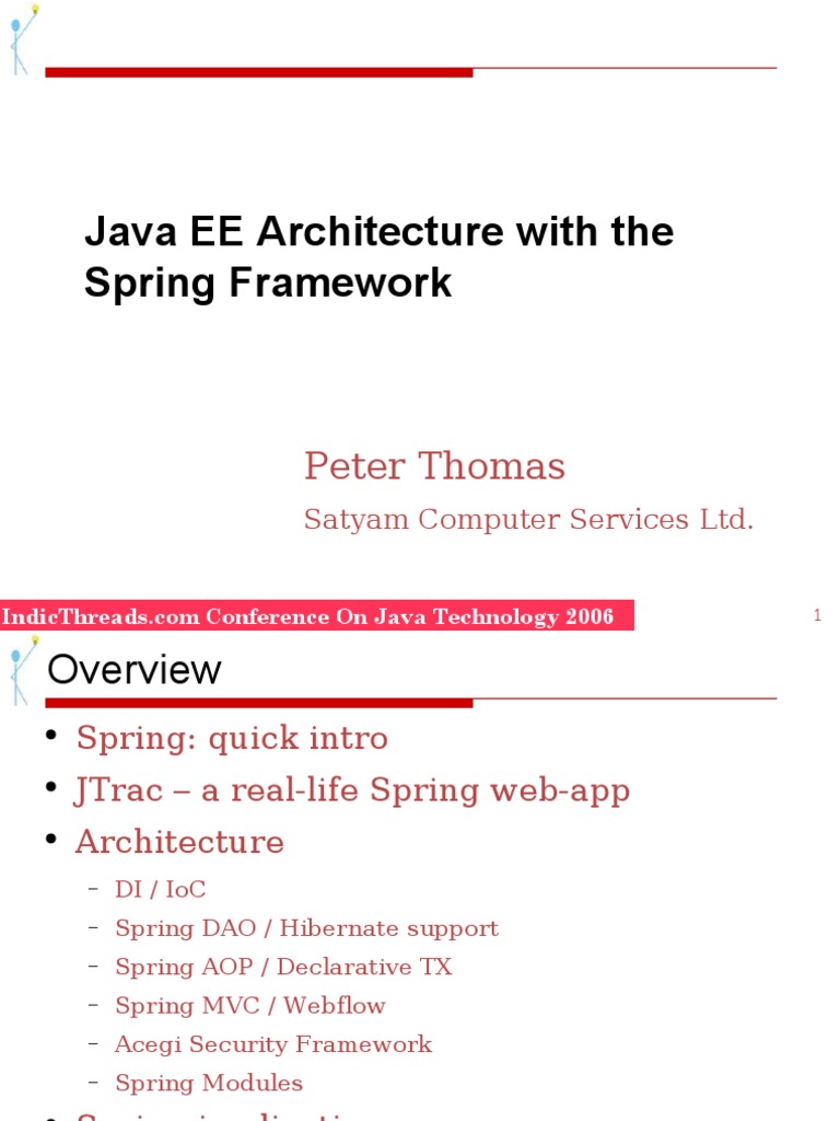 Java EE Architecture With The Spring Framework: Peter Thomas | PDF ...