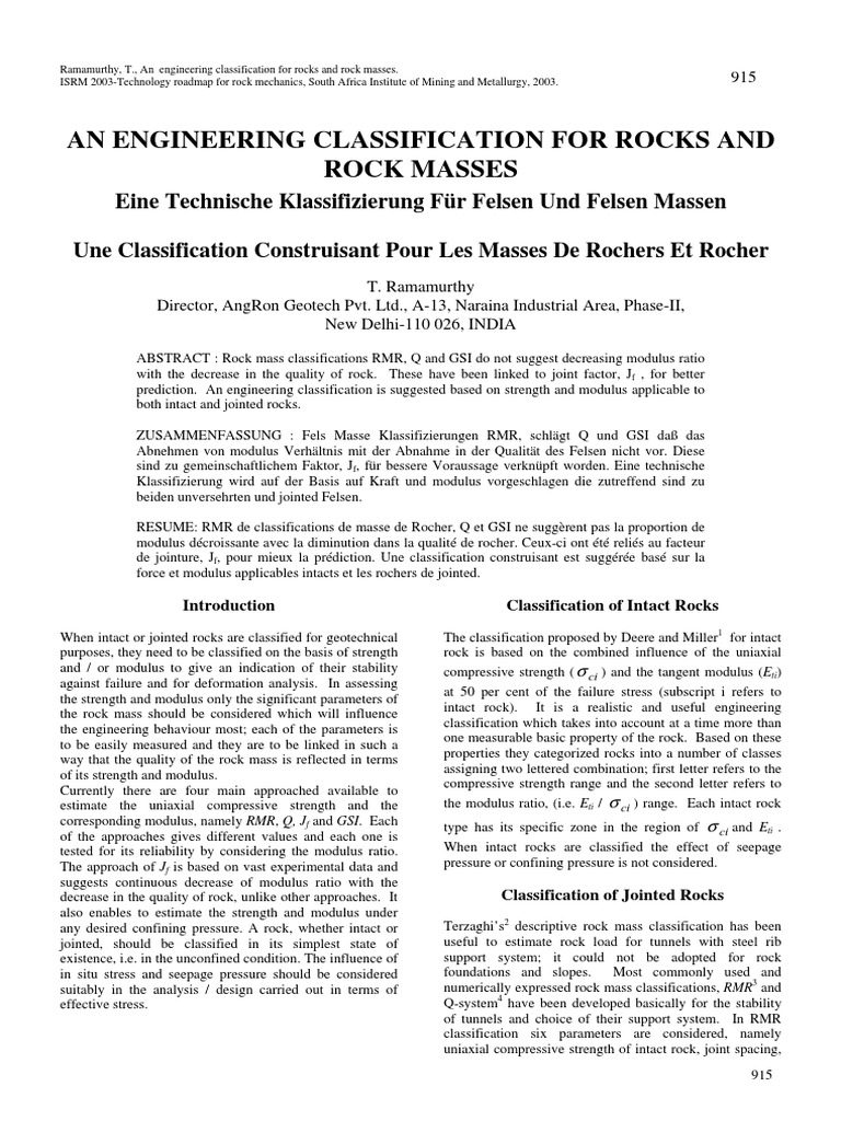 ISRM-10CONGRESS-2003-156 - An Engineering Classification For Rocks and ...
