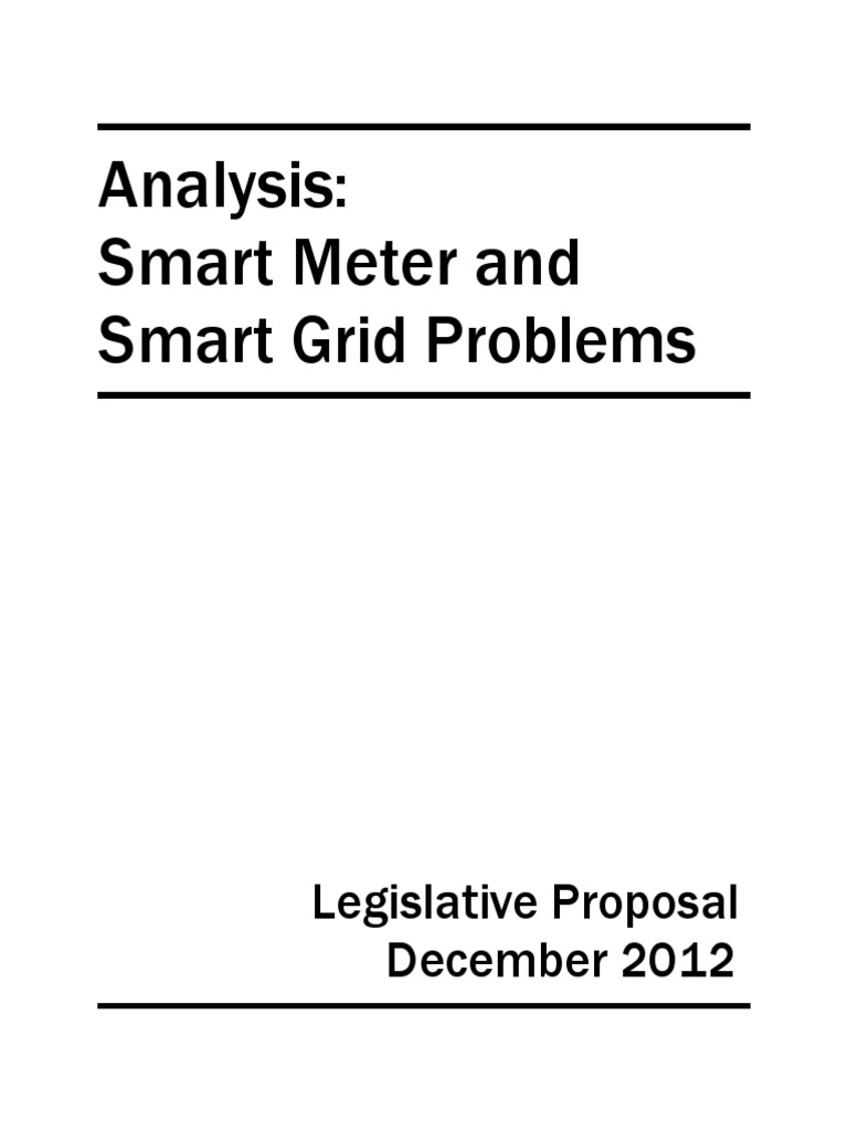 1 Smart Meter Problems Dec 2012 Final | PDF | Smart Grid | Pacific Gas ...