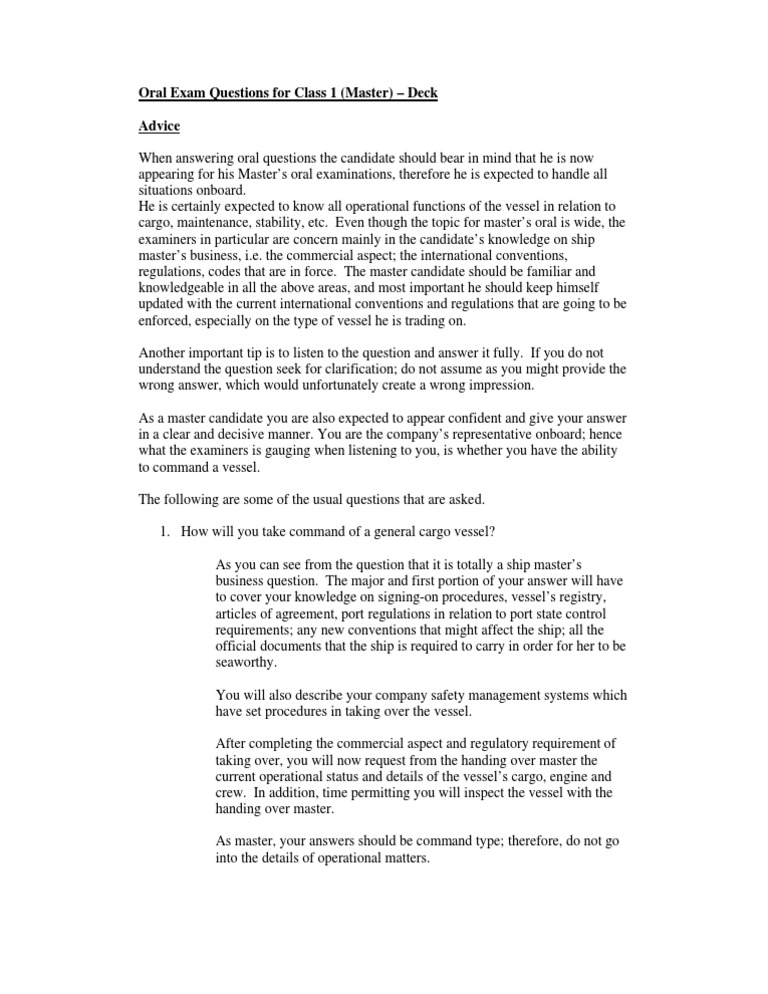 Master’s Oral Exam Prep: Key Questions | PDF