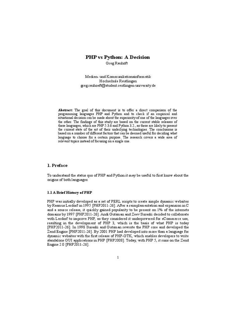 Php Vs Phyton Pdf Python Programming Language Inheritance Object Oriented Programming