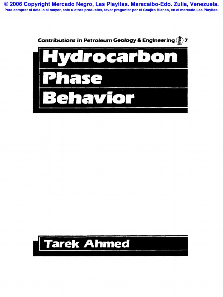 Ahmed, T. - Hydrocarbon Phase Behavior | PDF | Al por menor | Economía ...