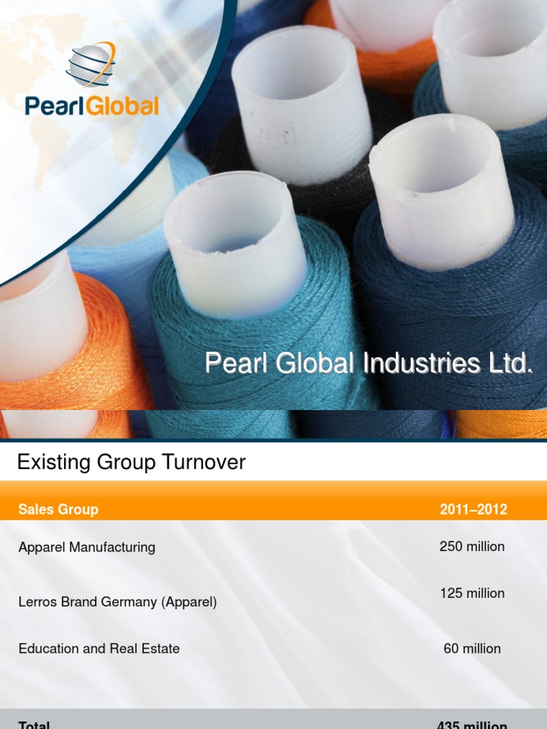 Pearl Global Industries Ltd.: A Leading Global Apparel Manufacturer ...