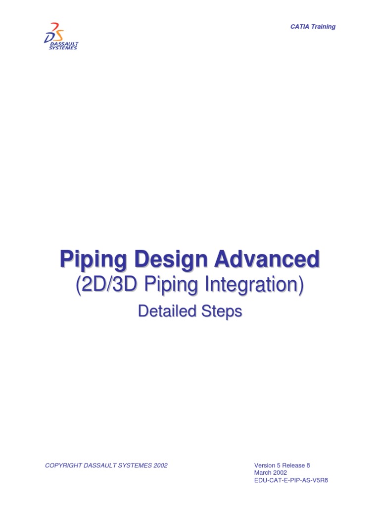 Catia Training - Piping Design Advanced | PDF | Valve | Pipe (Fluid ...