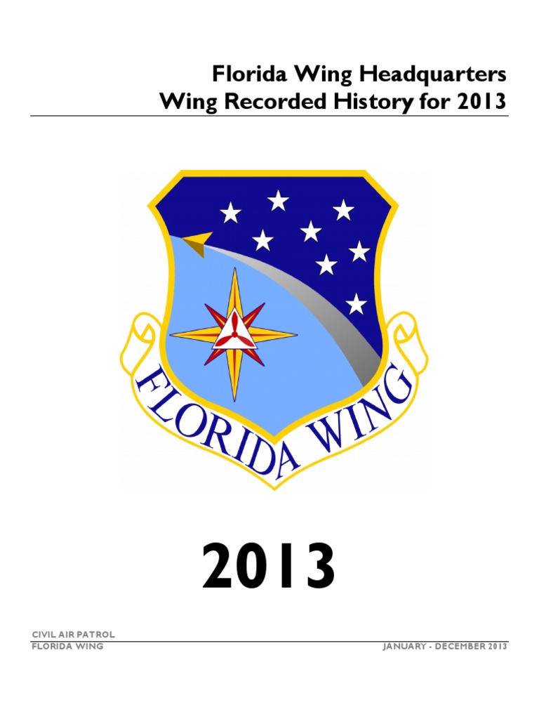 Florida Wing History Report (2013) | Download Free PDF | Awards And ...
