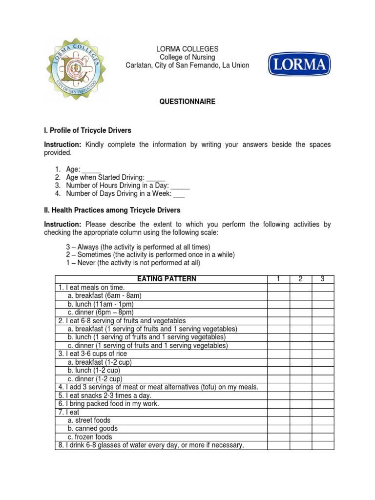 Lorma Colleges | PDF | Lunch | Traffic