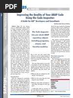 SAP Code Inspector (SCI) - Tutorial | PDF | Software Engineering | Computer Programming