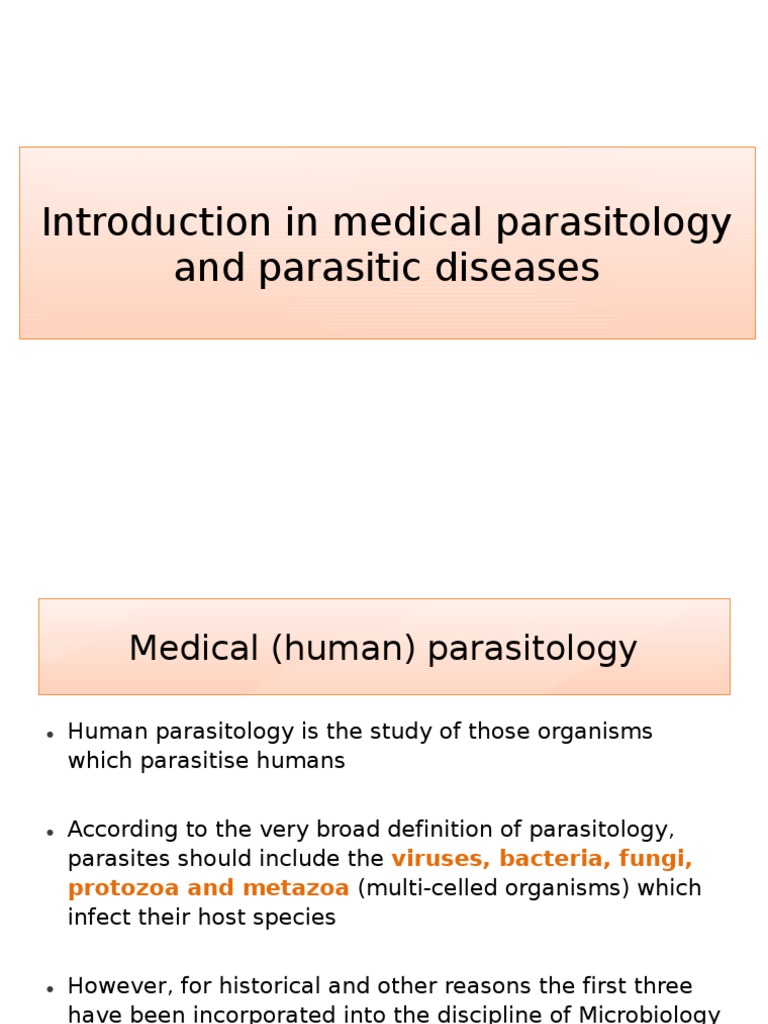 Introduction in Human Parasitology | PDF | Parasitology | Parasitism
