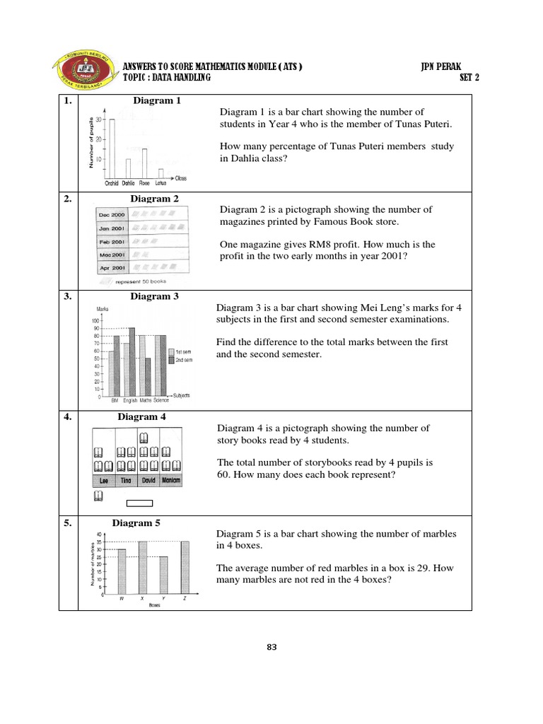 Data Handling Mathematics Answers | PDF