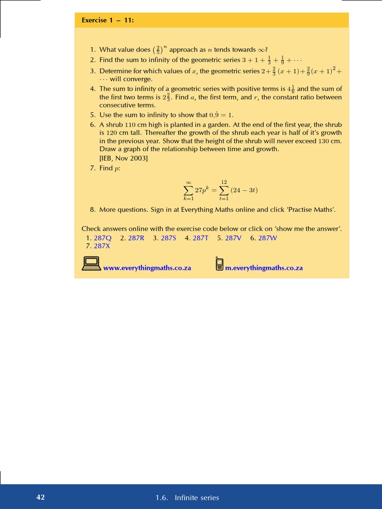 287Q 287R 287S 287T 287V 287W 287X: 42 1.6. Infinite Series | PDF ...